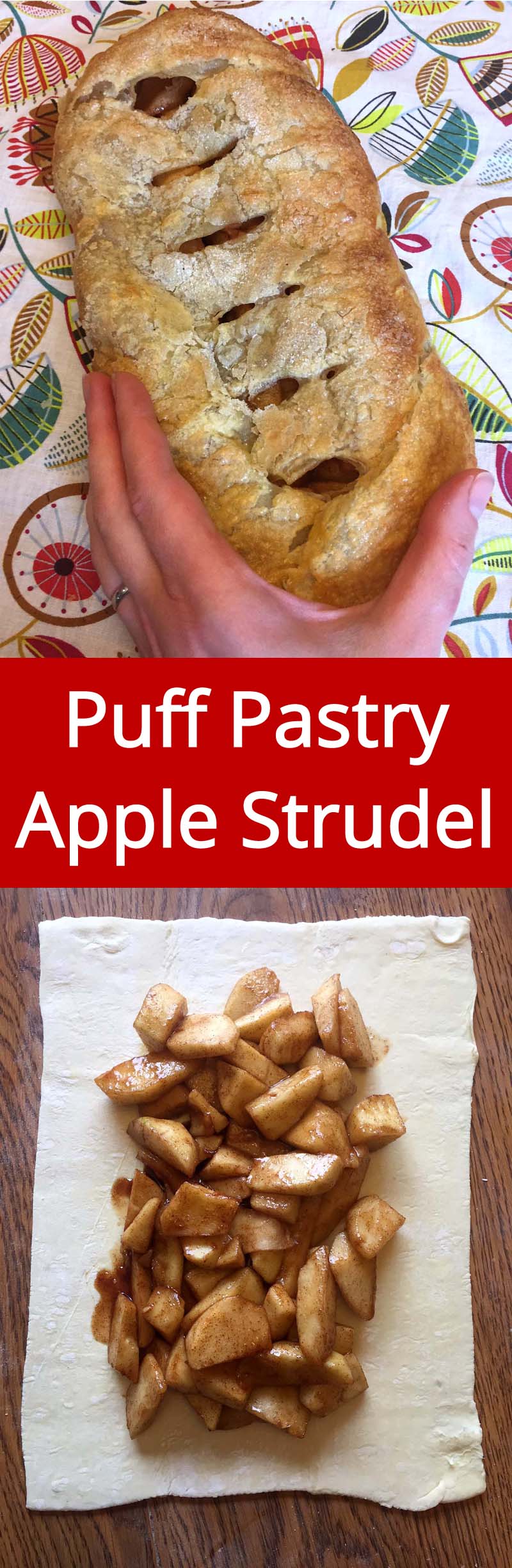Easy Apple Strudel Recipe Made With Frozen Puff Pastry Dough – Melanie ...