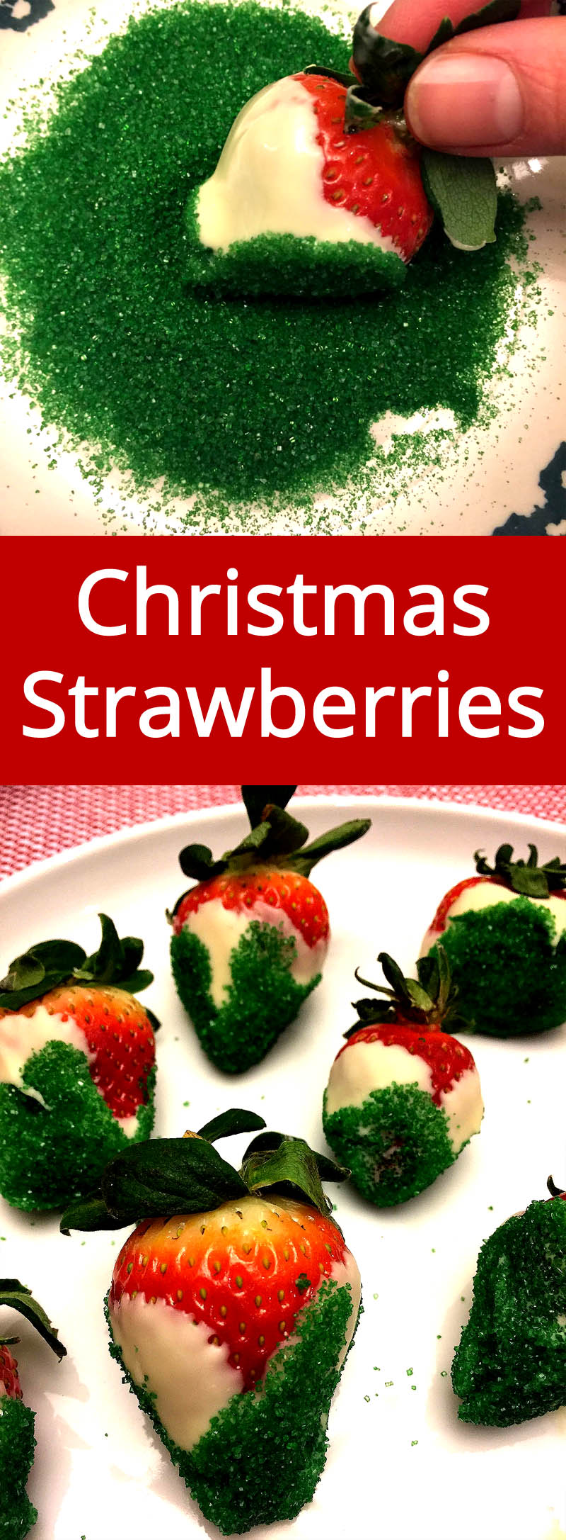 Christmas Chocolate Covered Strawberries Recipe – Red, Green and White ...