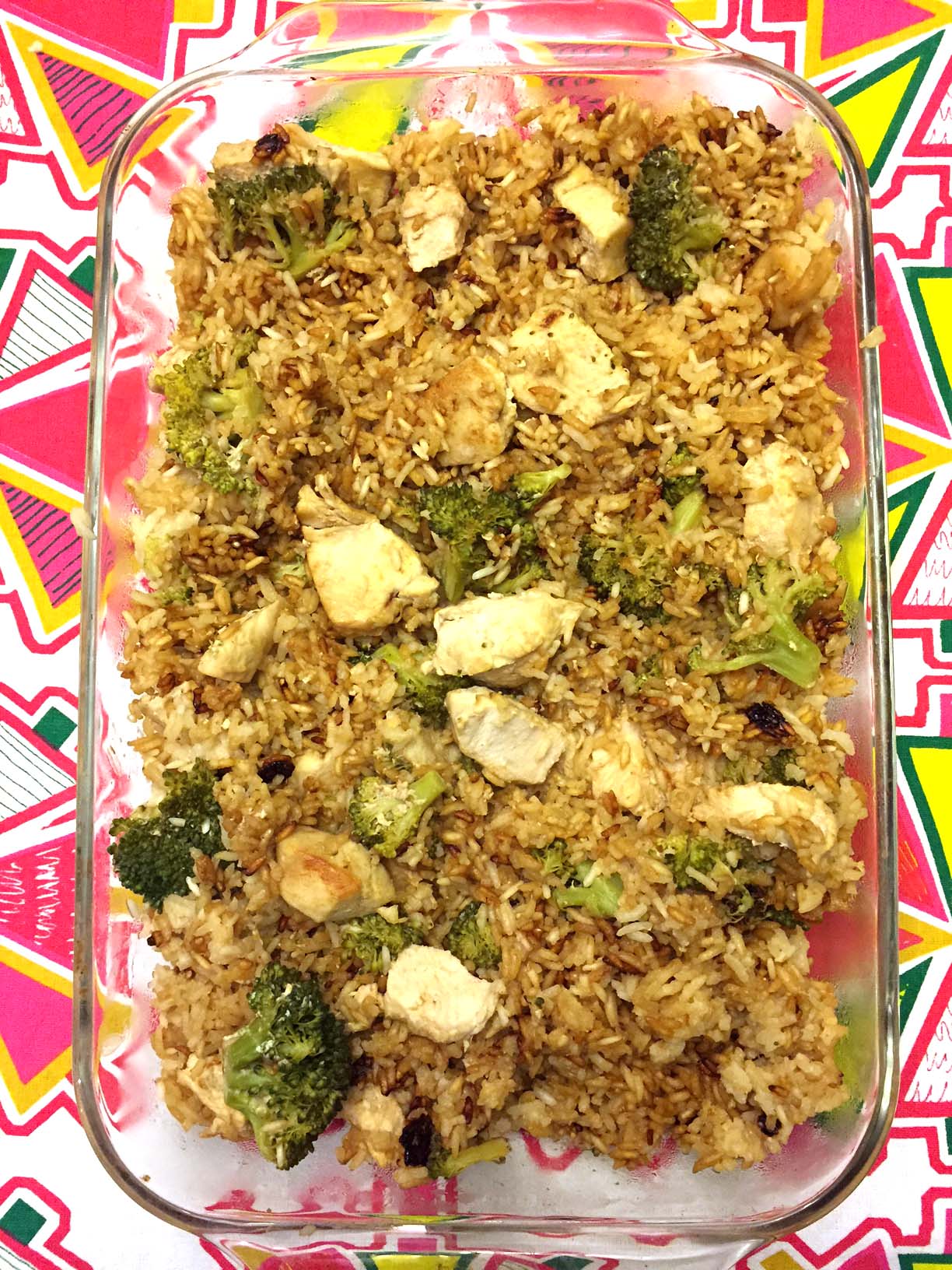 Baked Chicken Broccoli Fried Rice Casserole – Melanie Cooks