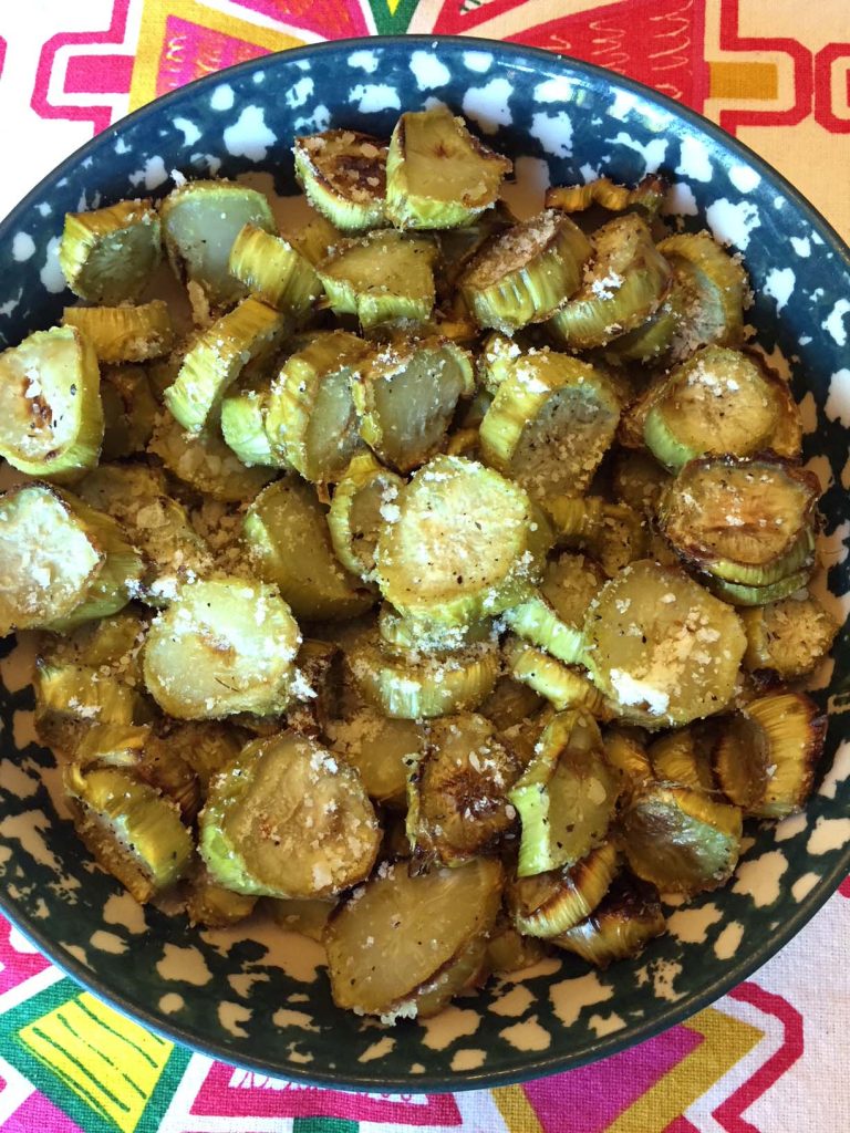 Roasted Broccoli Stems – How To Use Up Broccoli Stalks – Melanie Cooks