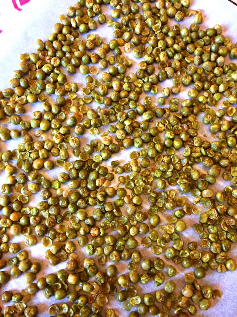 Crunchy Roasted Baked Green Peas Snack Recipe – Melanie Cooks