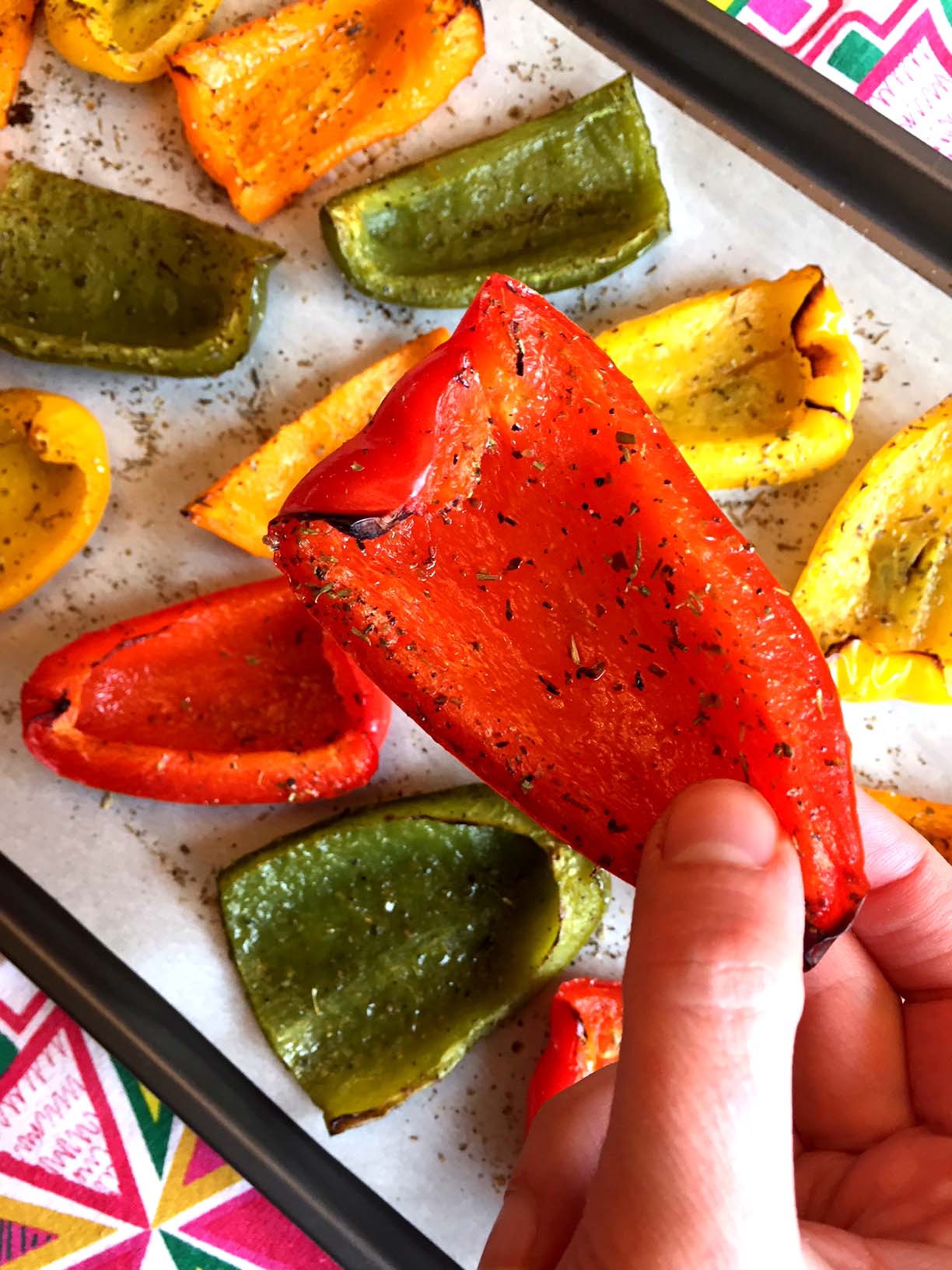 Oven Roasted Bell Peppers Recipe – Melanie Cooks