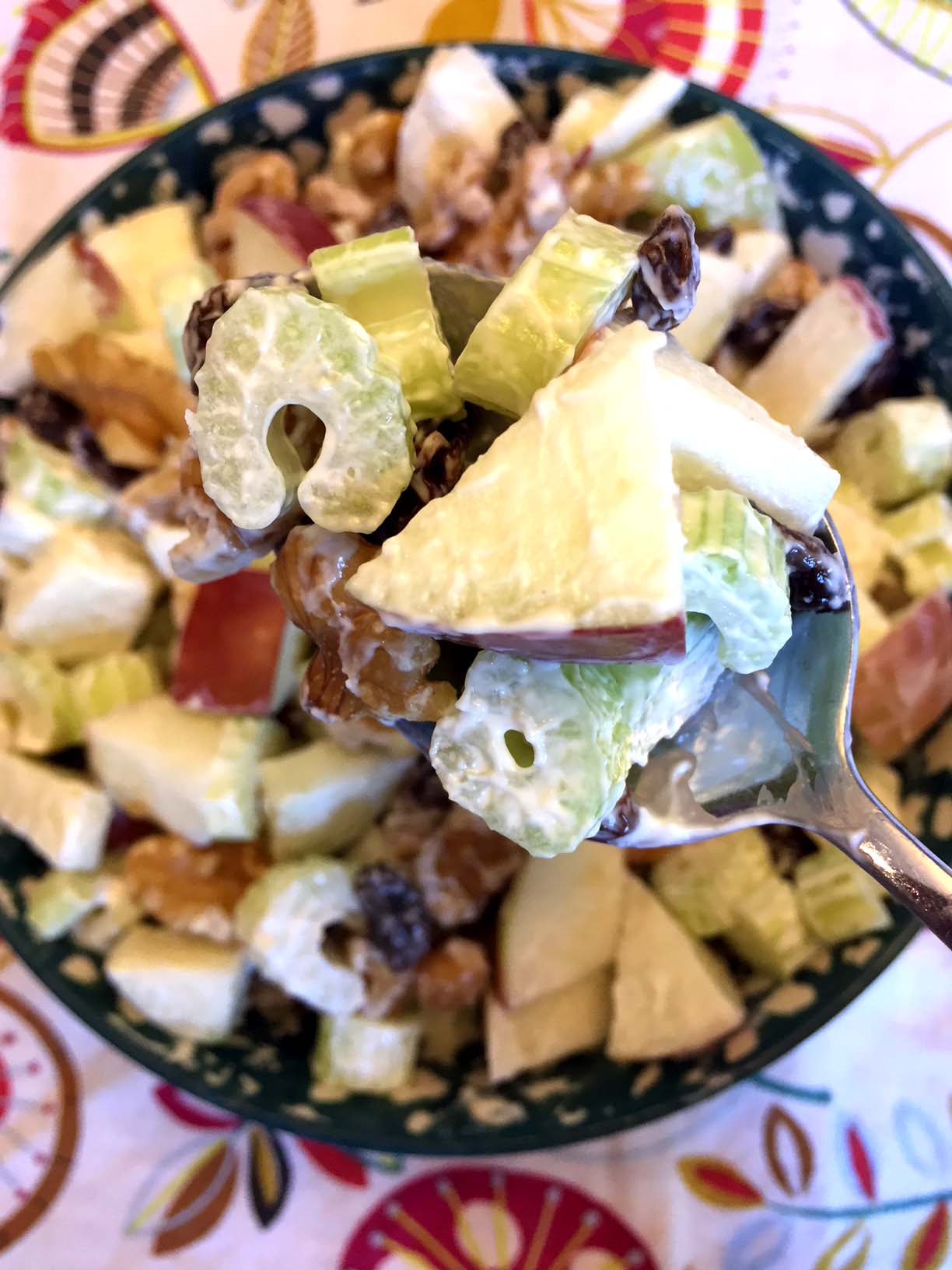 Waldorf Salad With Celery, Apples, Walnuts and Raisins – Melanie Cooks