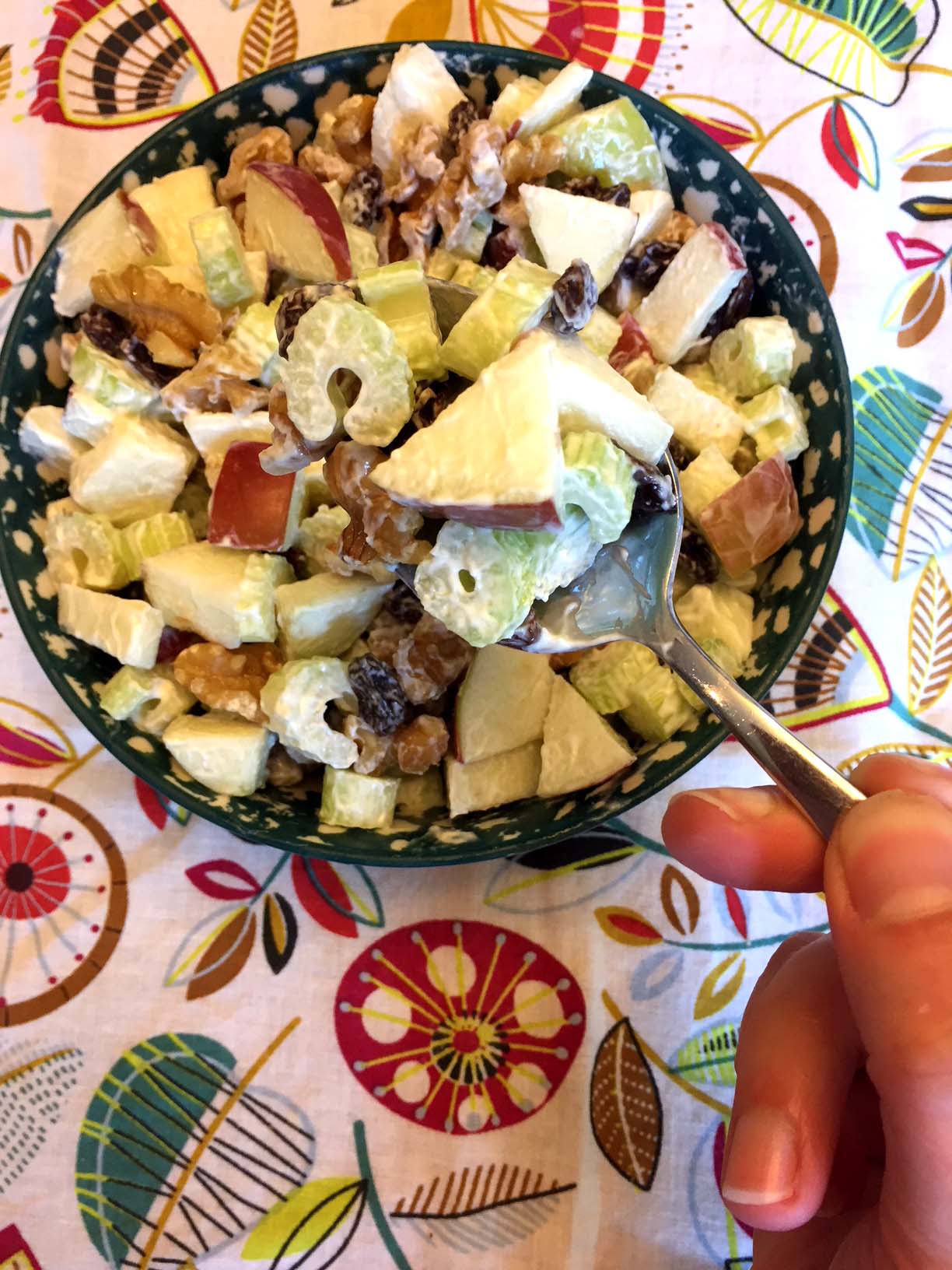 Waldorf Salad With Celery, Apples, Walnuts and Raisins – Melanie Cooks