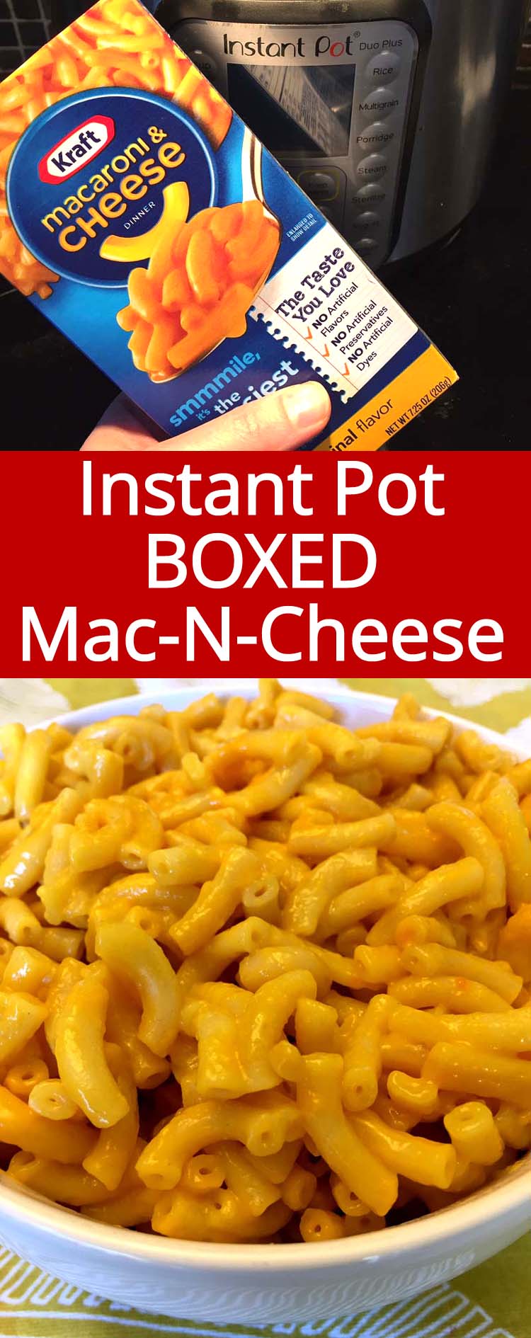 Instant Pot Boxed Kraft Macaroni And Cheese – Melanie Cooks