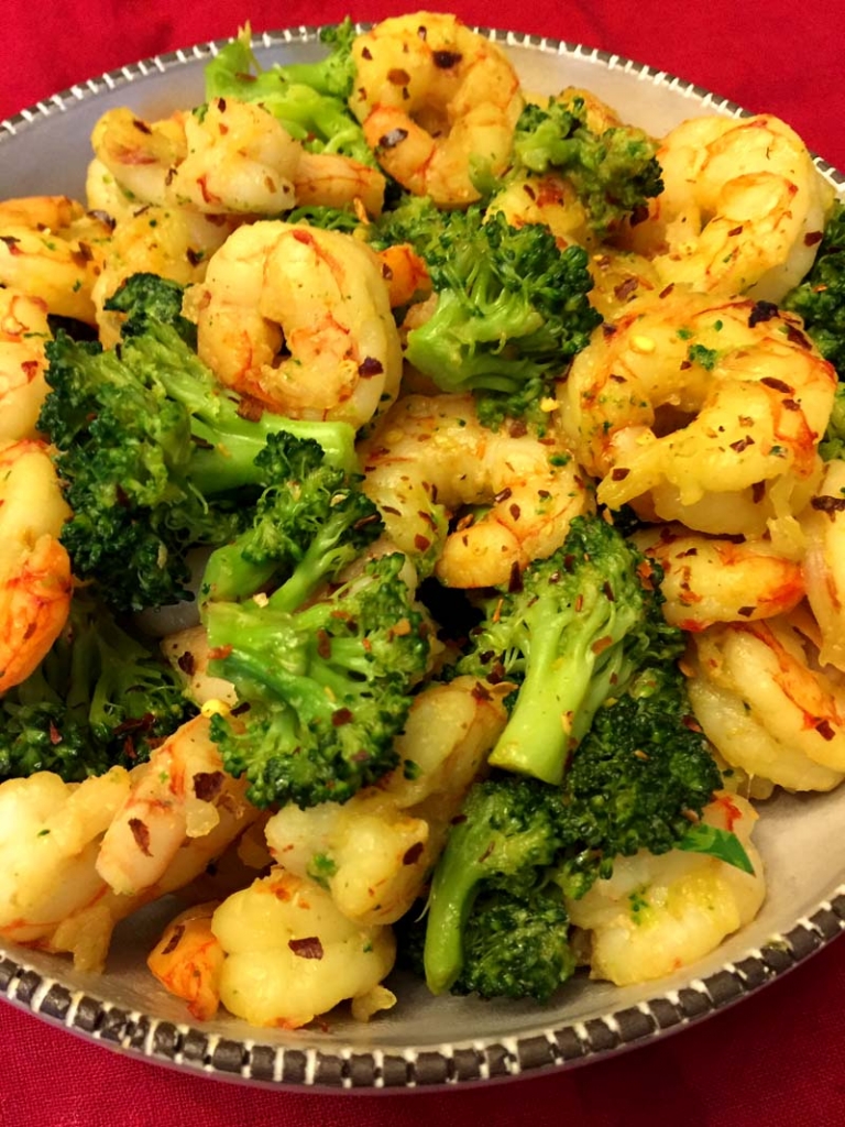 Shrimp and Broccoli Spicy Garlic Stir-Fry – Melanie Cooks