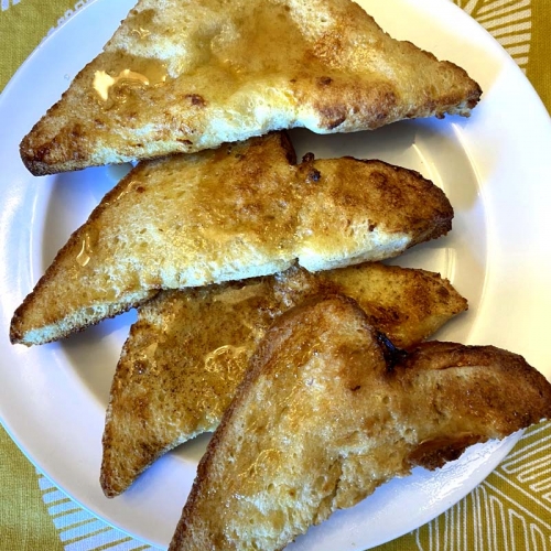 French Toast Triangles – Melanie Cooks
