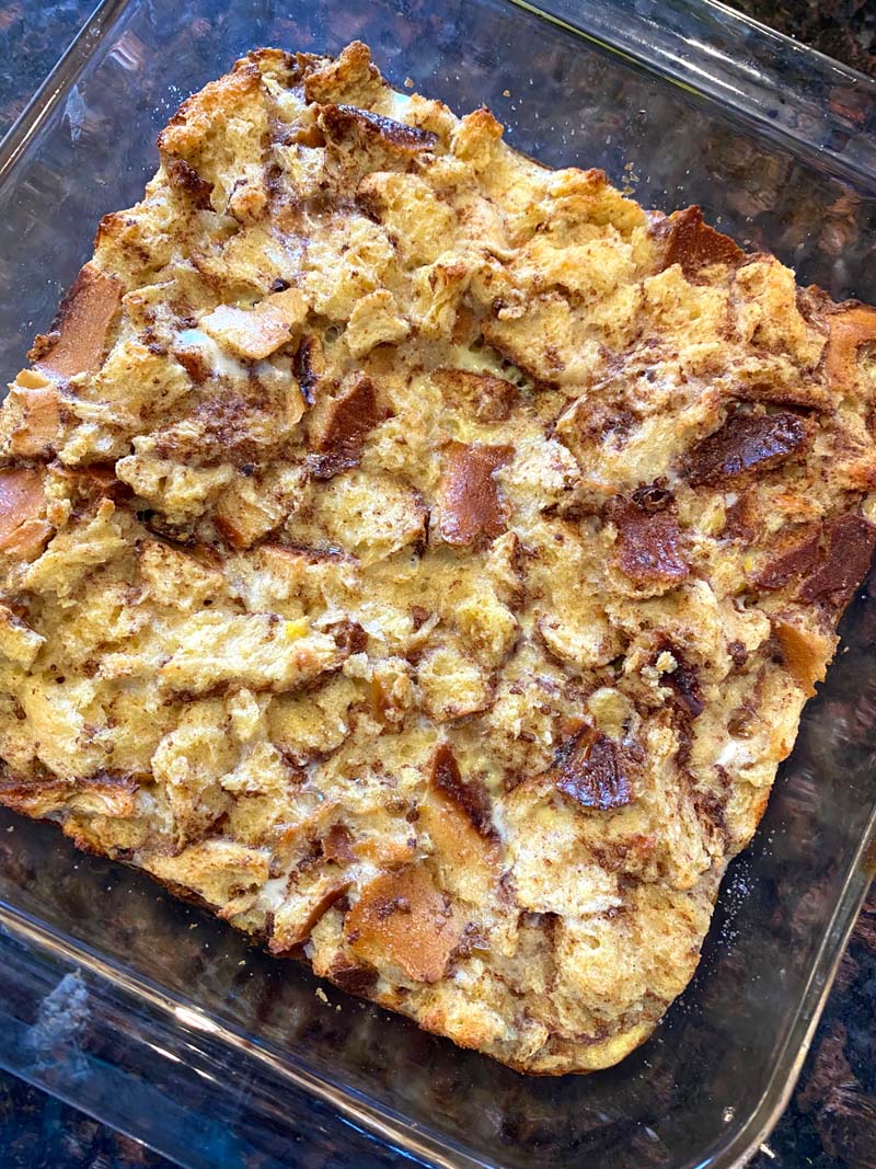 Leftover Bread Breakfast Casserole – Melanie Cooks
