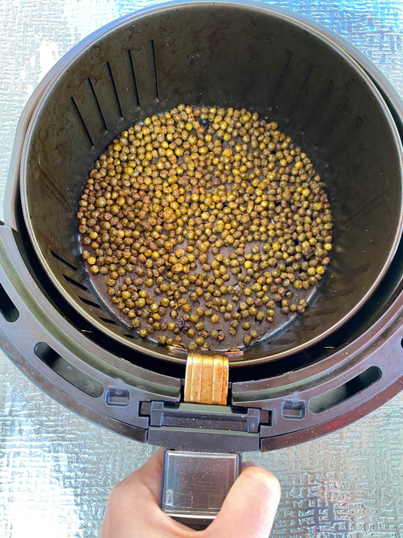 Air Fryer Crunchy Roasted Green Peas – Melanie Cooks