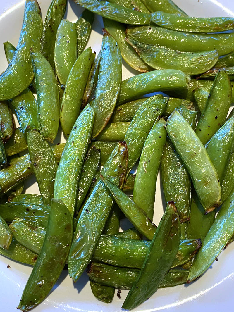 Air Fryer Roasted Sugar Snap Peas – Melanie Cooks