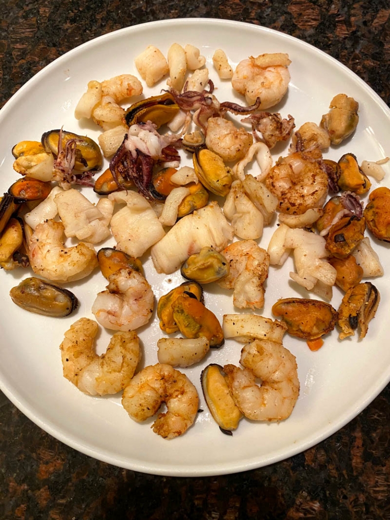 Air Fryer Frozen Seafood Medley Mix – Melanie Cooks