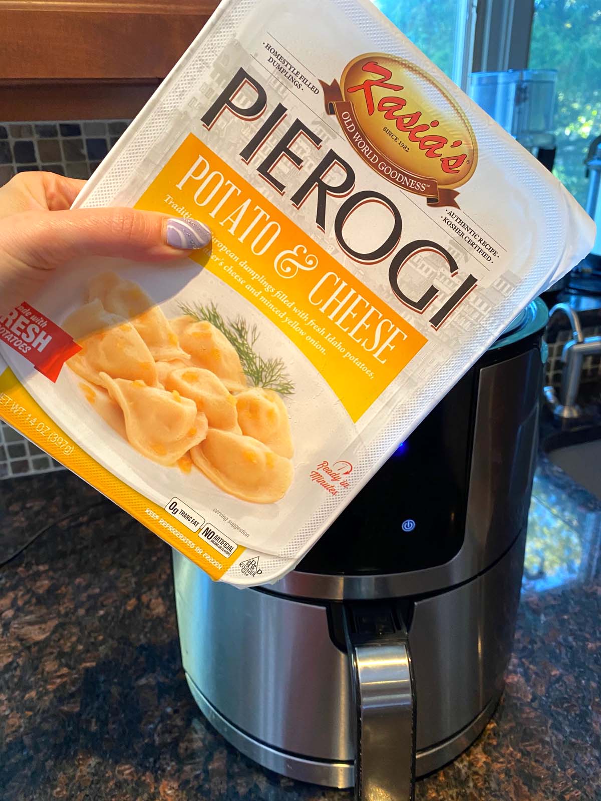 Air Fryer Frozen Pierogies