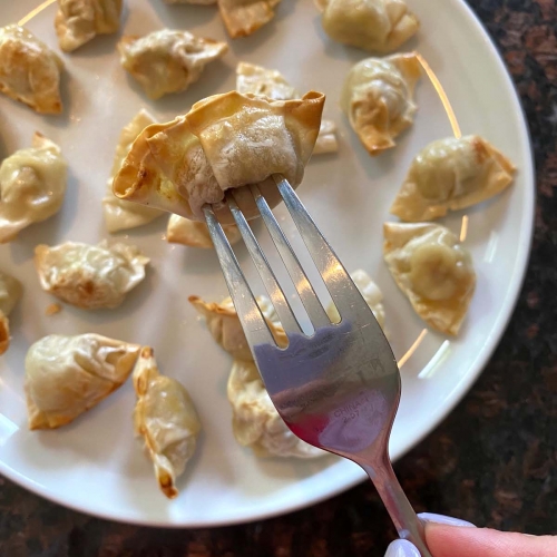 Air Fryer Frozen Mini Wontons – Melanie Cooks