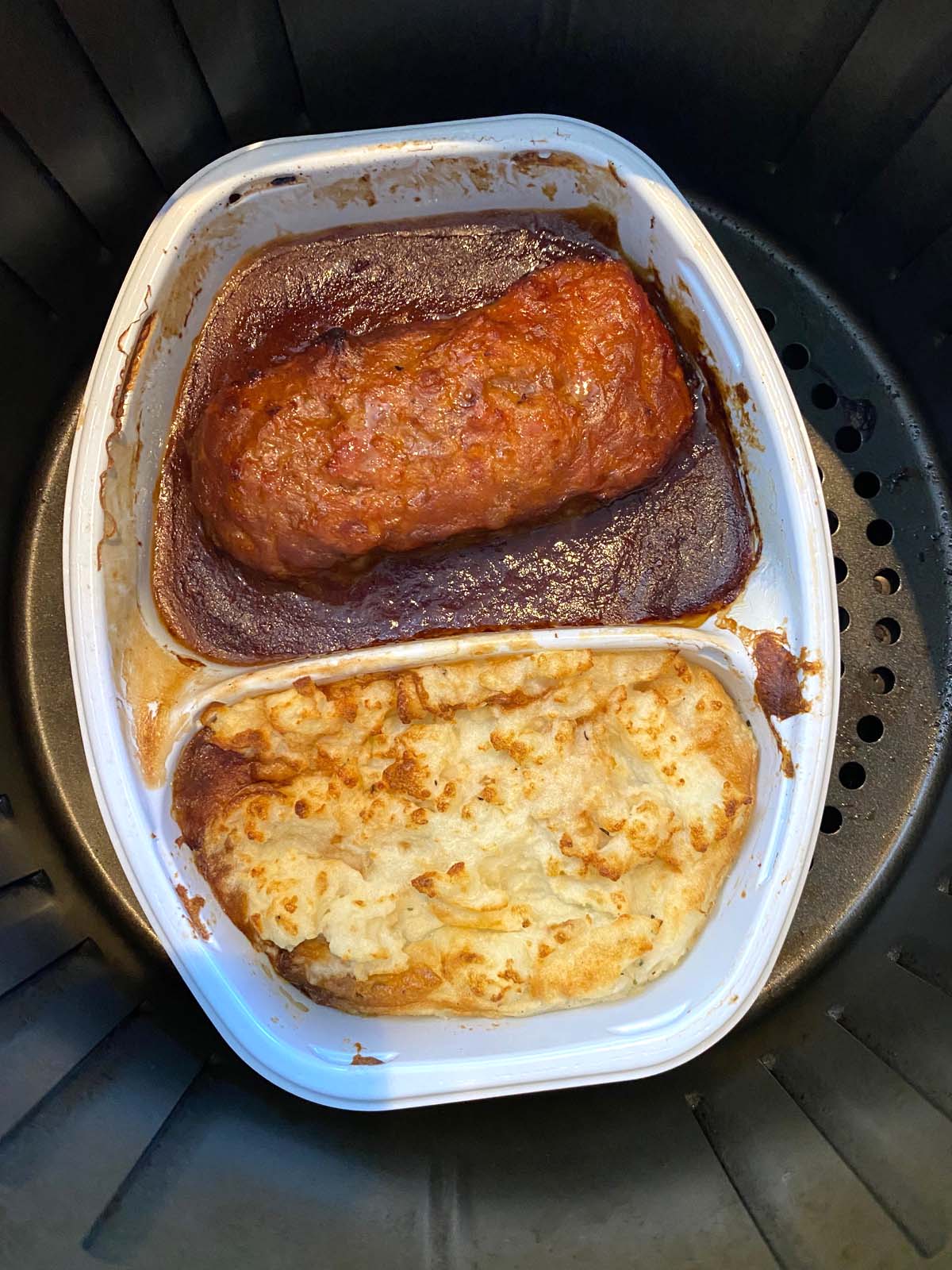 Air Fryer Stouffer’s Frozen Meatloaf – Melanie Cooks