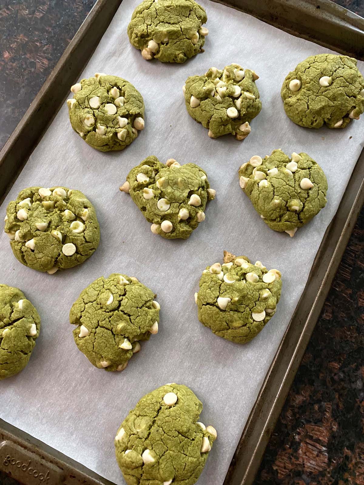 Matcha Cookies With Chocolate Chips – Melanie Cooks