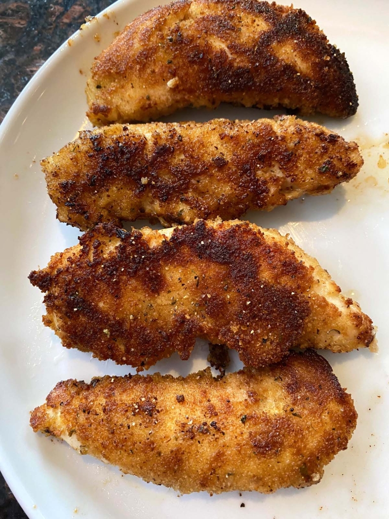 Pan Fried Breaded Chicken Tenders – Melanie Cooks