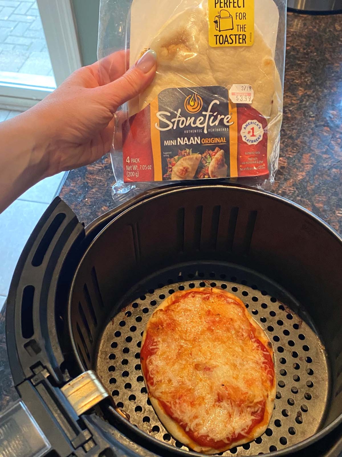 Air Fryer Naan Pizza – Melanie Cooks