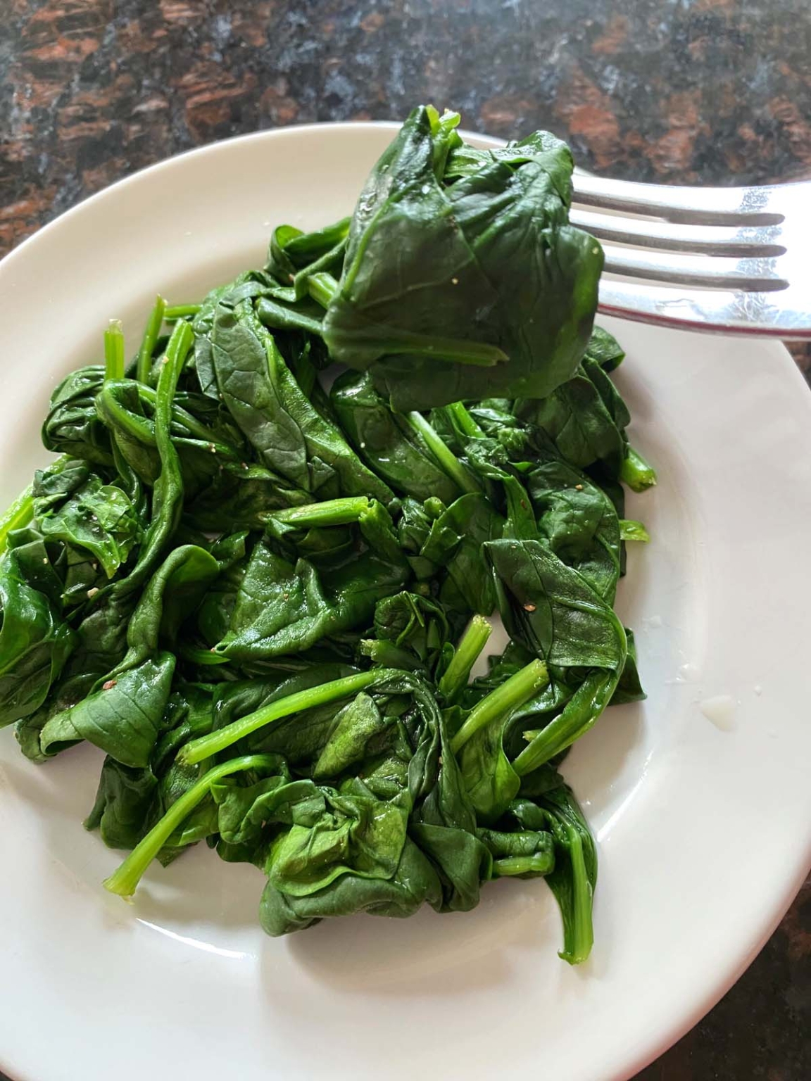 Microwave Steamed Spinach – Melanie Cooks