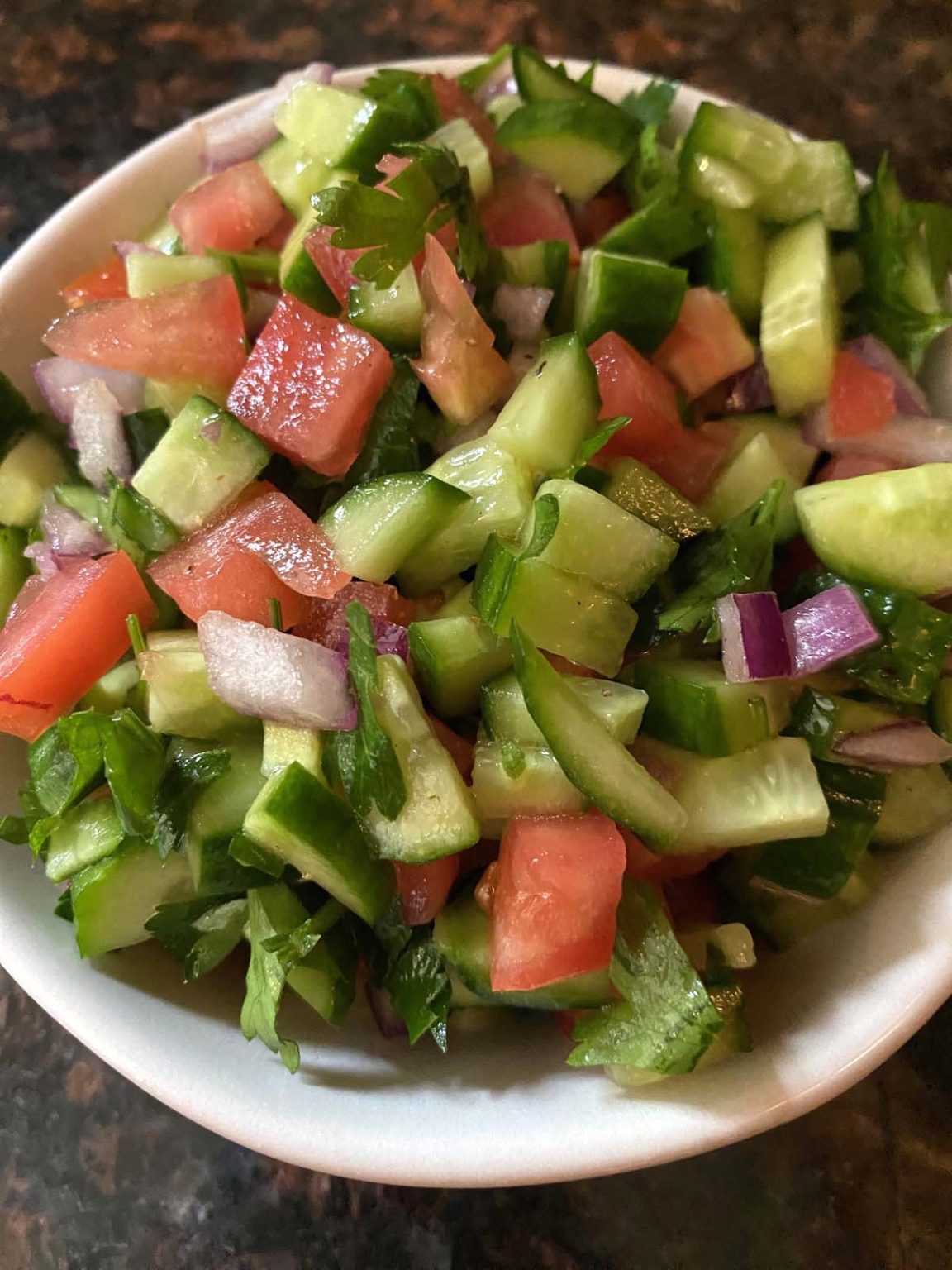 Persian Cucumber Salad (Shirazi Salad) – Melanie Cooks