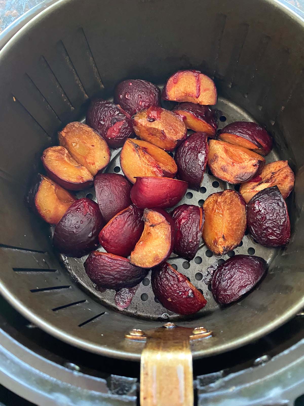 Roasted Plums In Air Fryer – Melanie Cooks