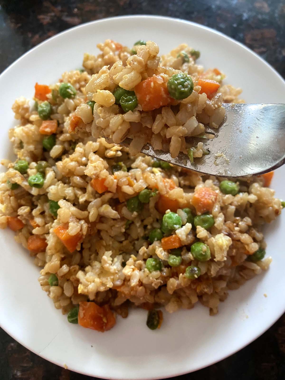 Fried Brown Rice – Melanie Cooks