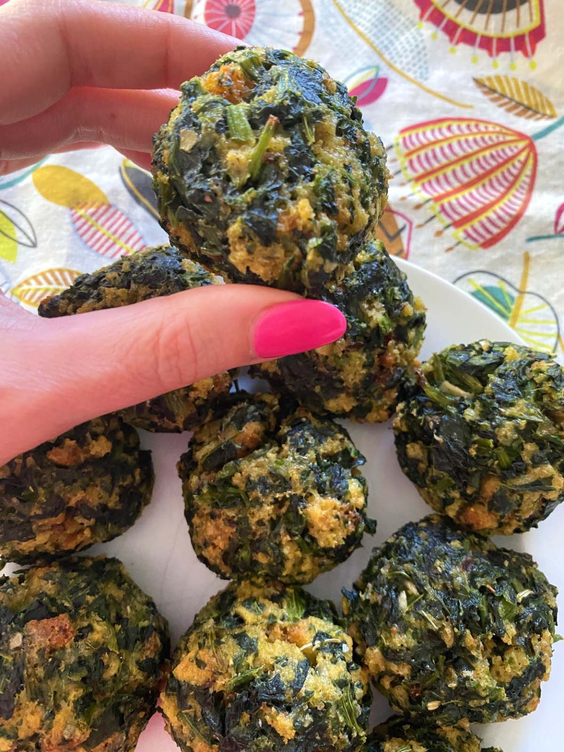 Spinach Balls With Stuffing – Melanie Cooks