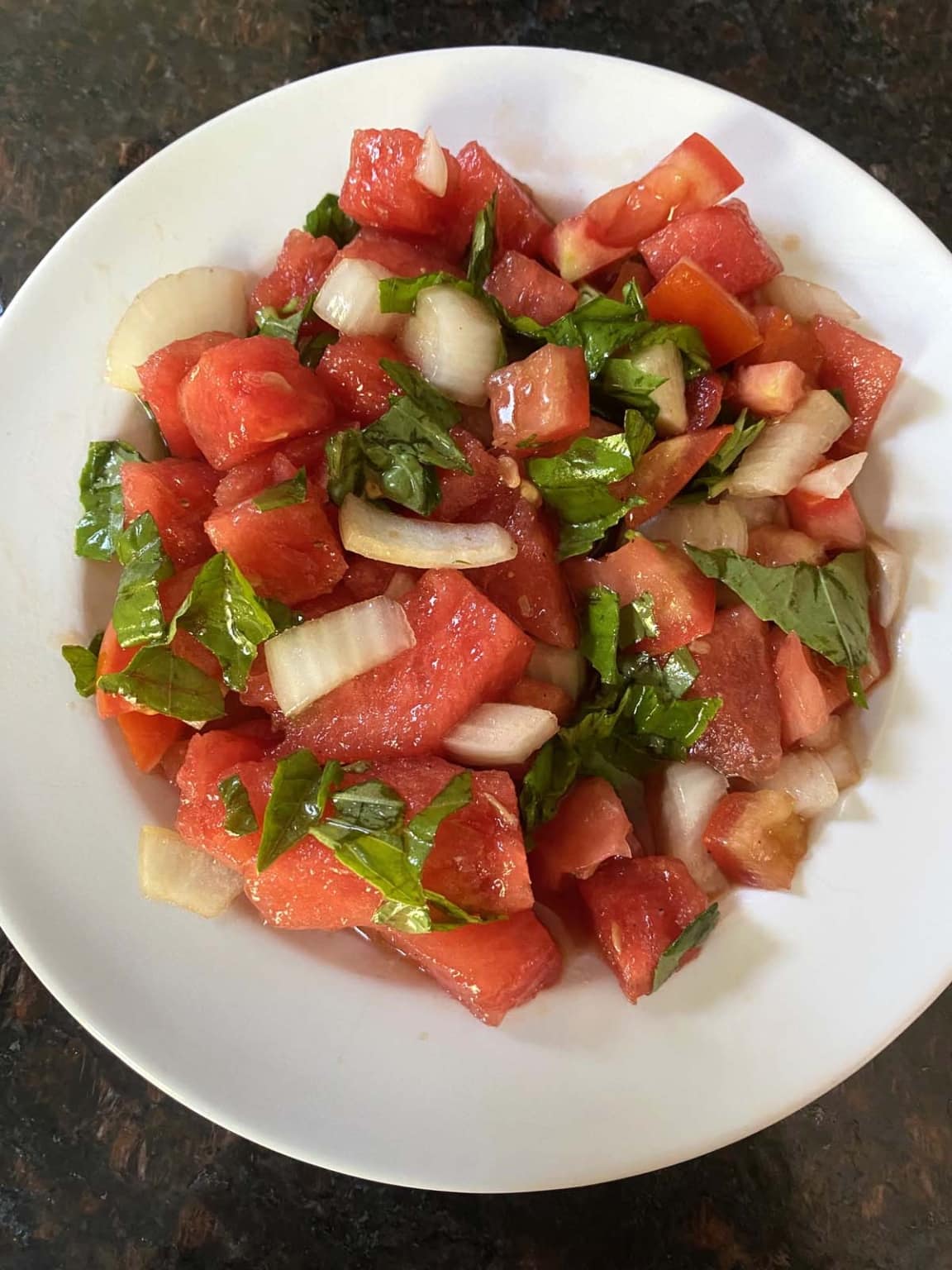 Watermelon Tomato Salad – Melanie Cooks