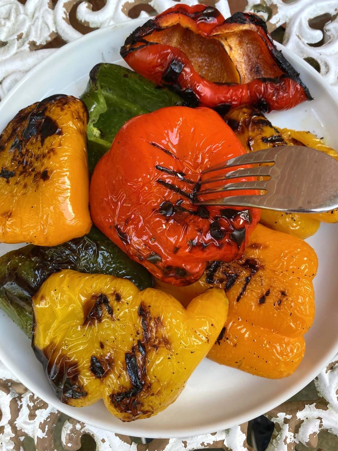 Grilled Bell Peppers – Melanie Cooks