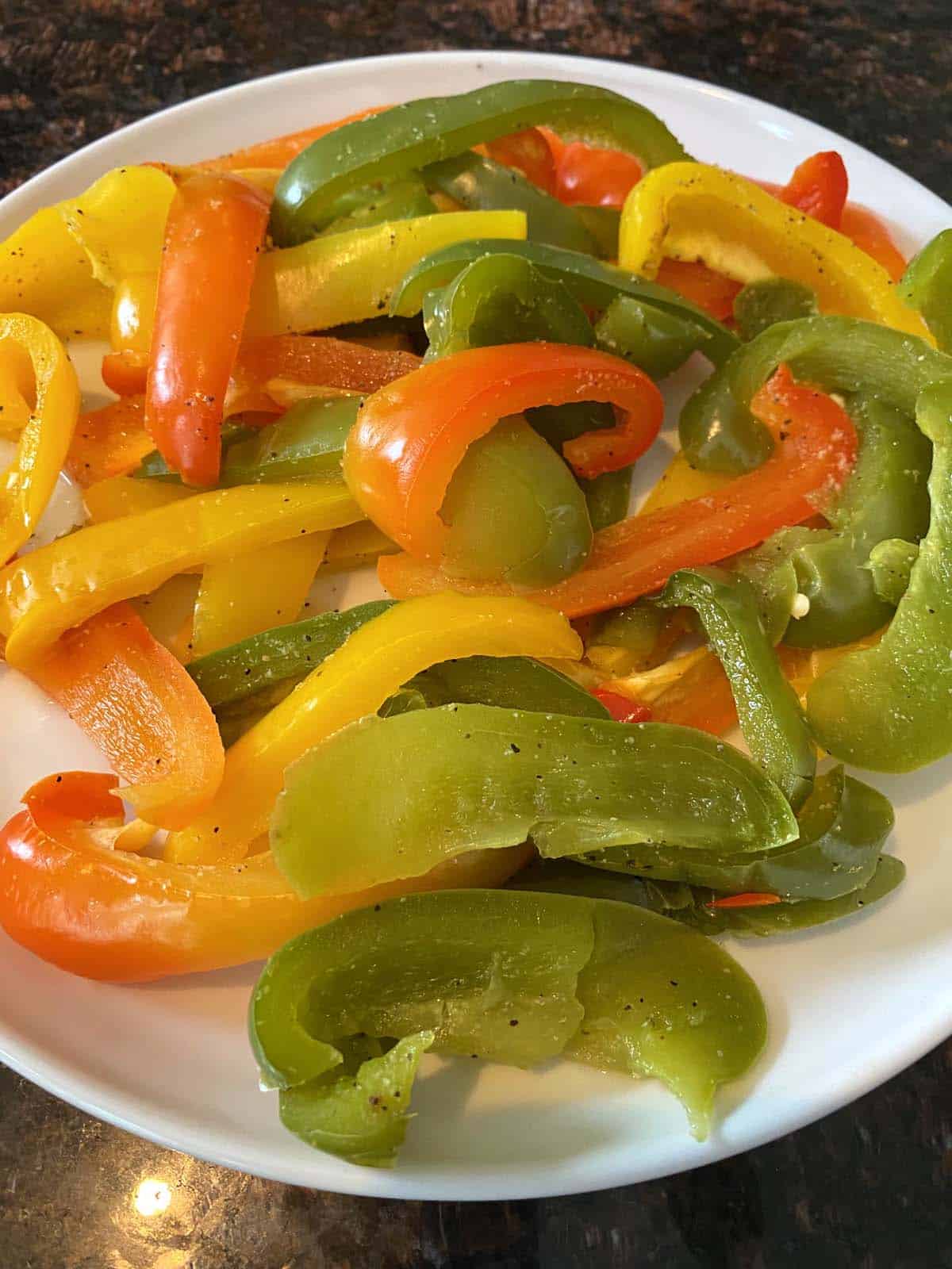 Microwave Bell Peppers – Melanie Cooks