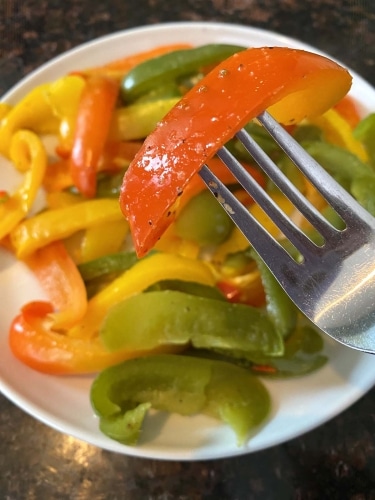 Microwave Bell Peppers – Melanie Cooks