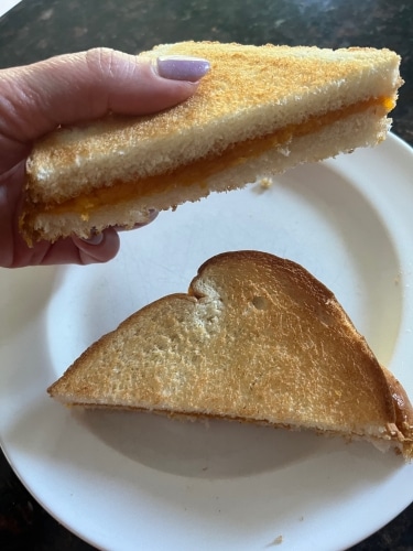Microwave Grilled Cheese – Melanie Cooks