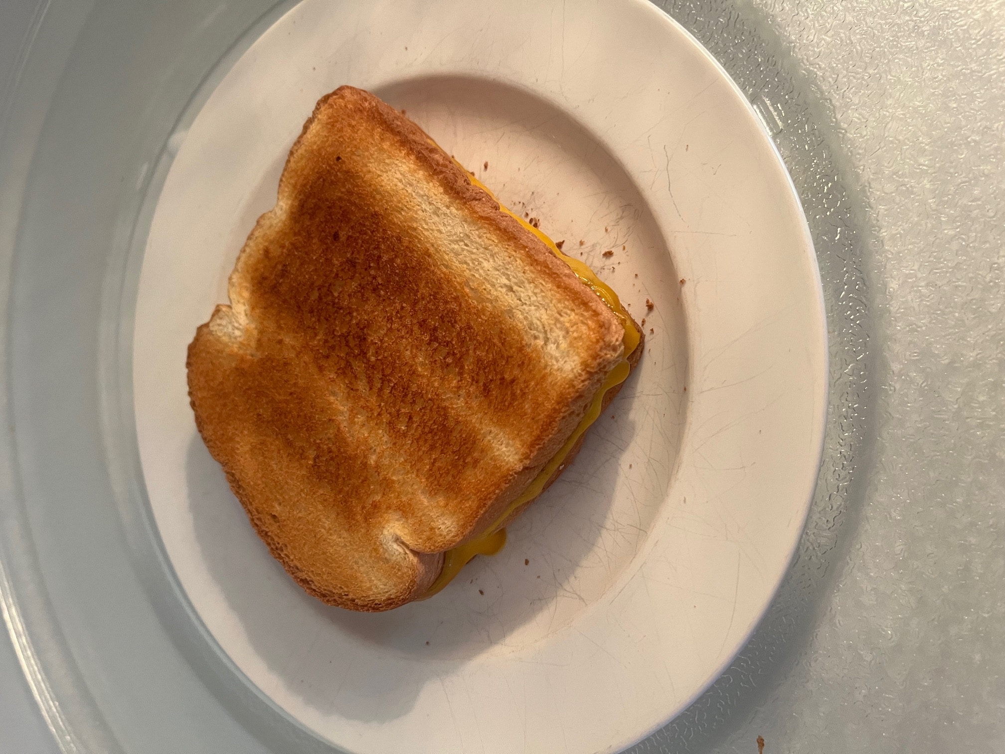 Microwave Grilled Cheese – Melanie Cooks