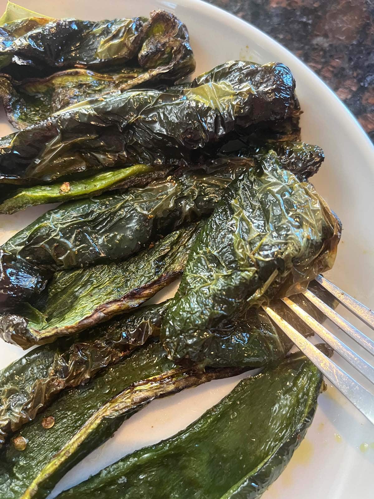 Air Fryer Roasted Poblano Peppers – Melanie Cooks