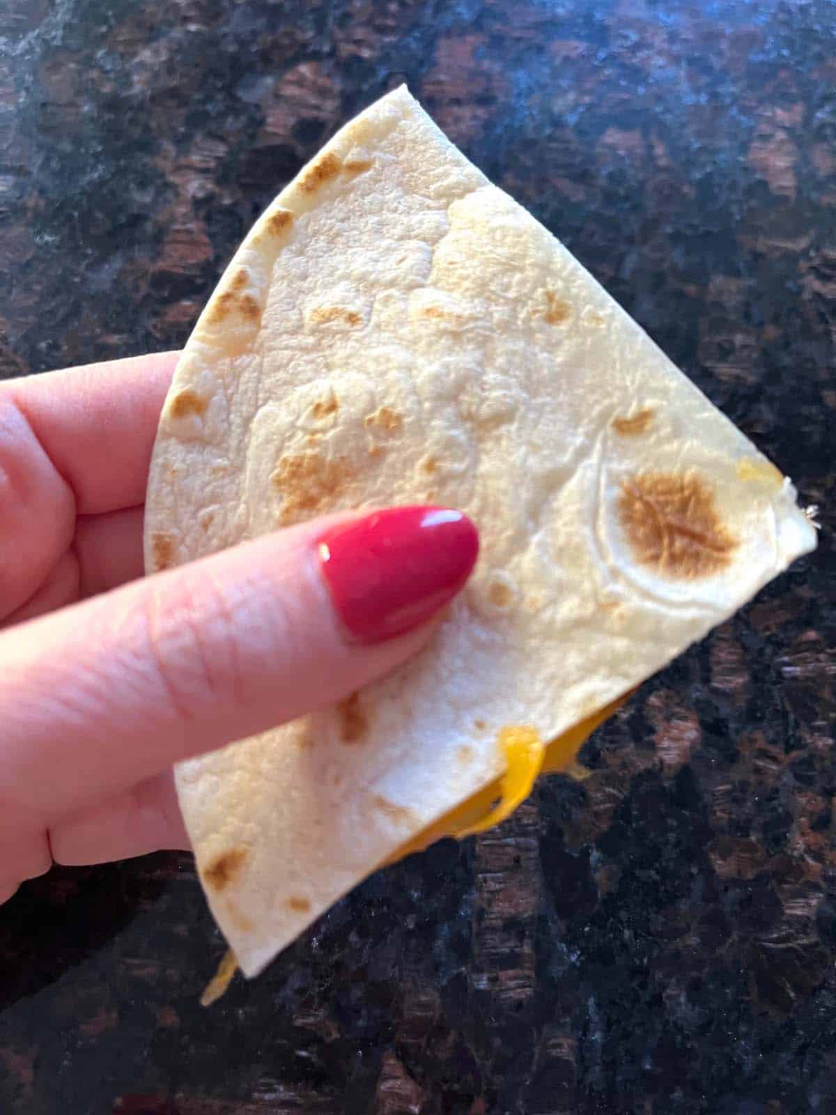 Microwave Cheese Quesadilla – Melanie Cooks