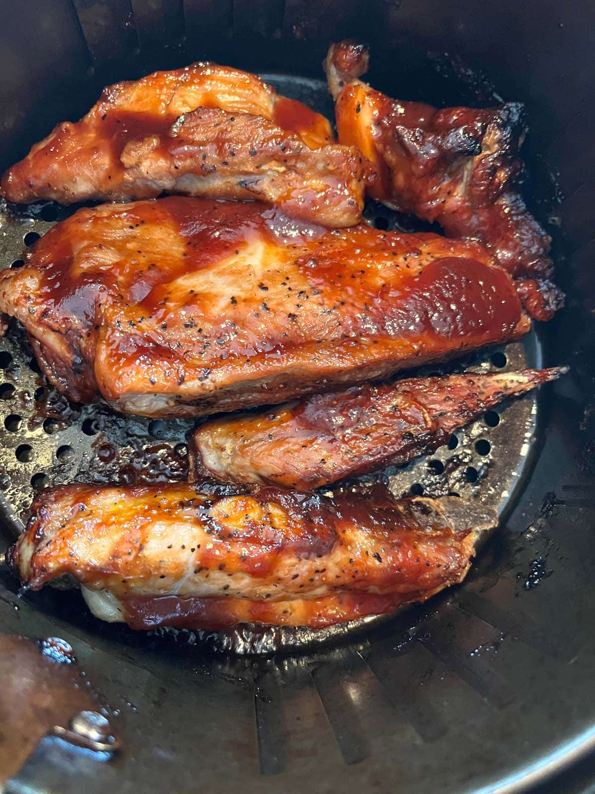 Air Fryer Pork Rib Tips – Melanie Cooks