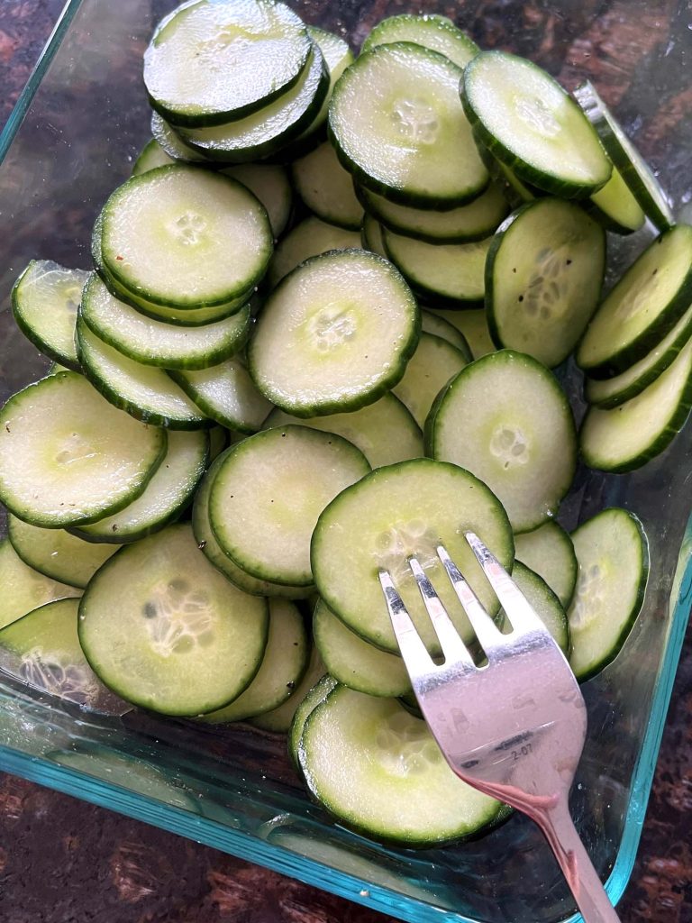 Marinated Cucumbers Recipe – Easy, Healthy and Crunchy – Melanie Cooks