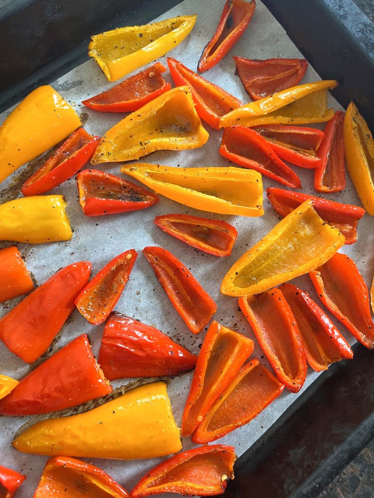 Roasted Sweet Mini Bell Peppers Recipe – Easy & Healthy! – Melanie Cooks