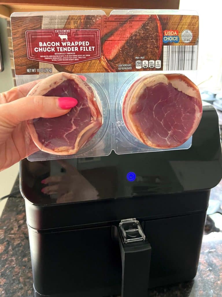 Air Fryer Bacon Wrapped Steak – Melanie Cooks