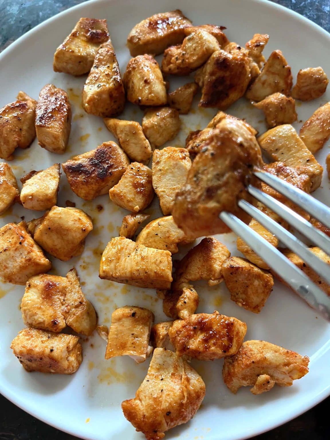 Pan Fried Diced Chicken Breast Recipe – Quick And Healthy! – Melanie Cooks