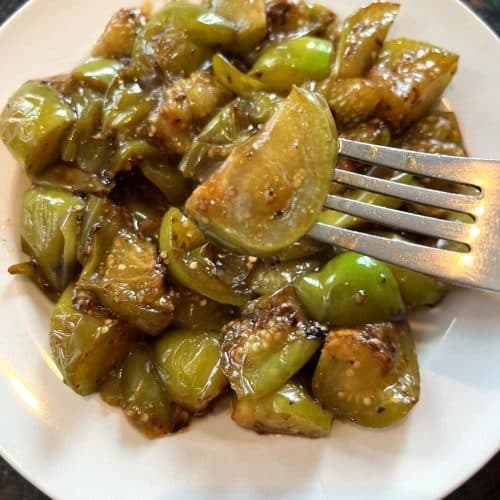 Pan Fried Tomatillos Recipes – Melanie Cooks