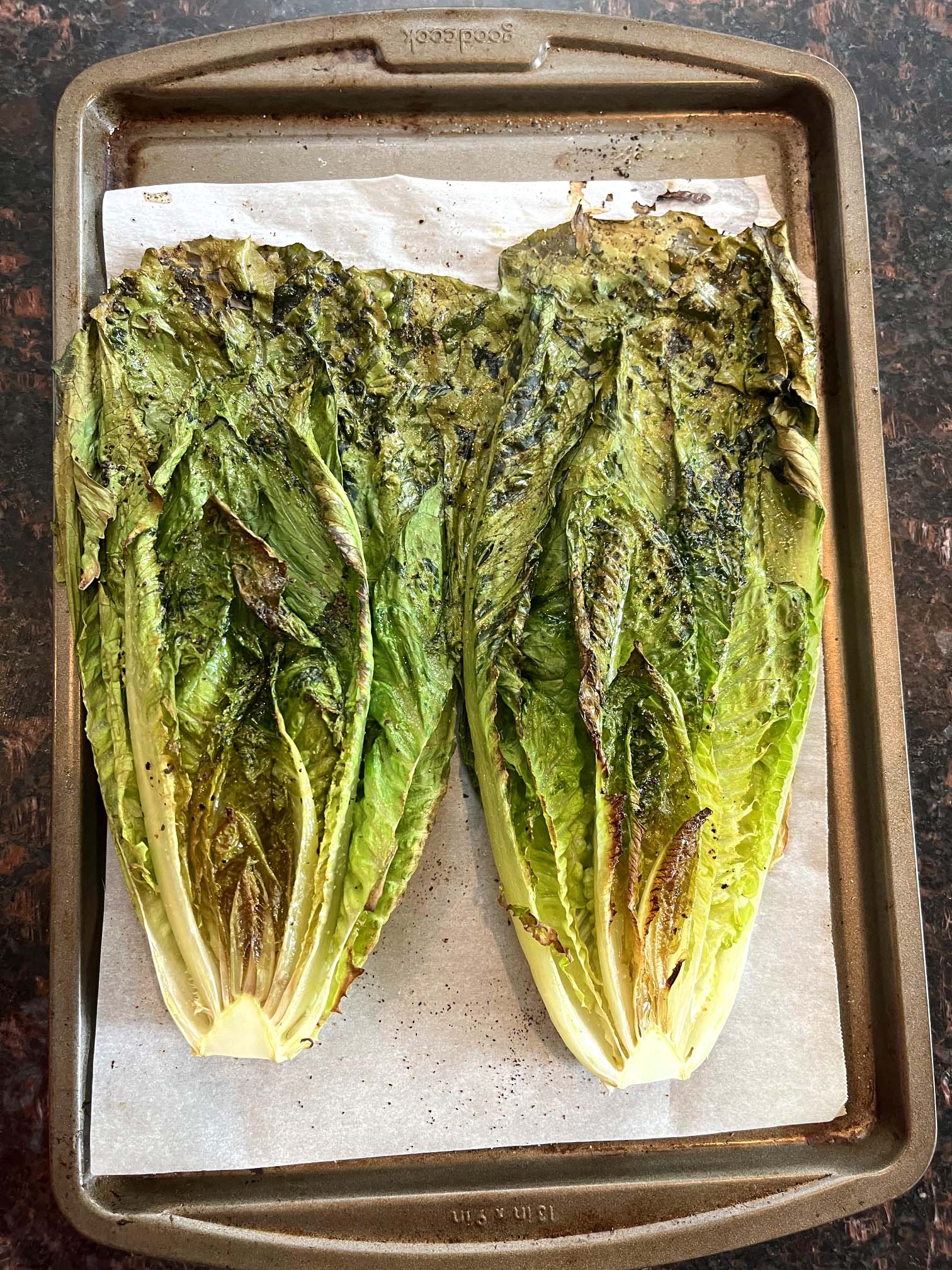 Roasted Romaine Lettuce Hearts Recipe – Melanie Cooks