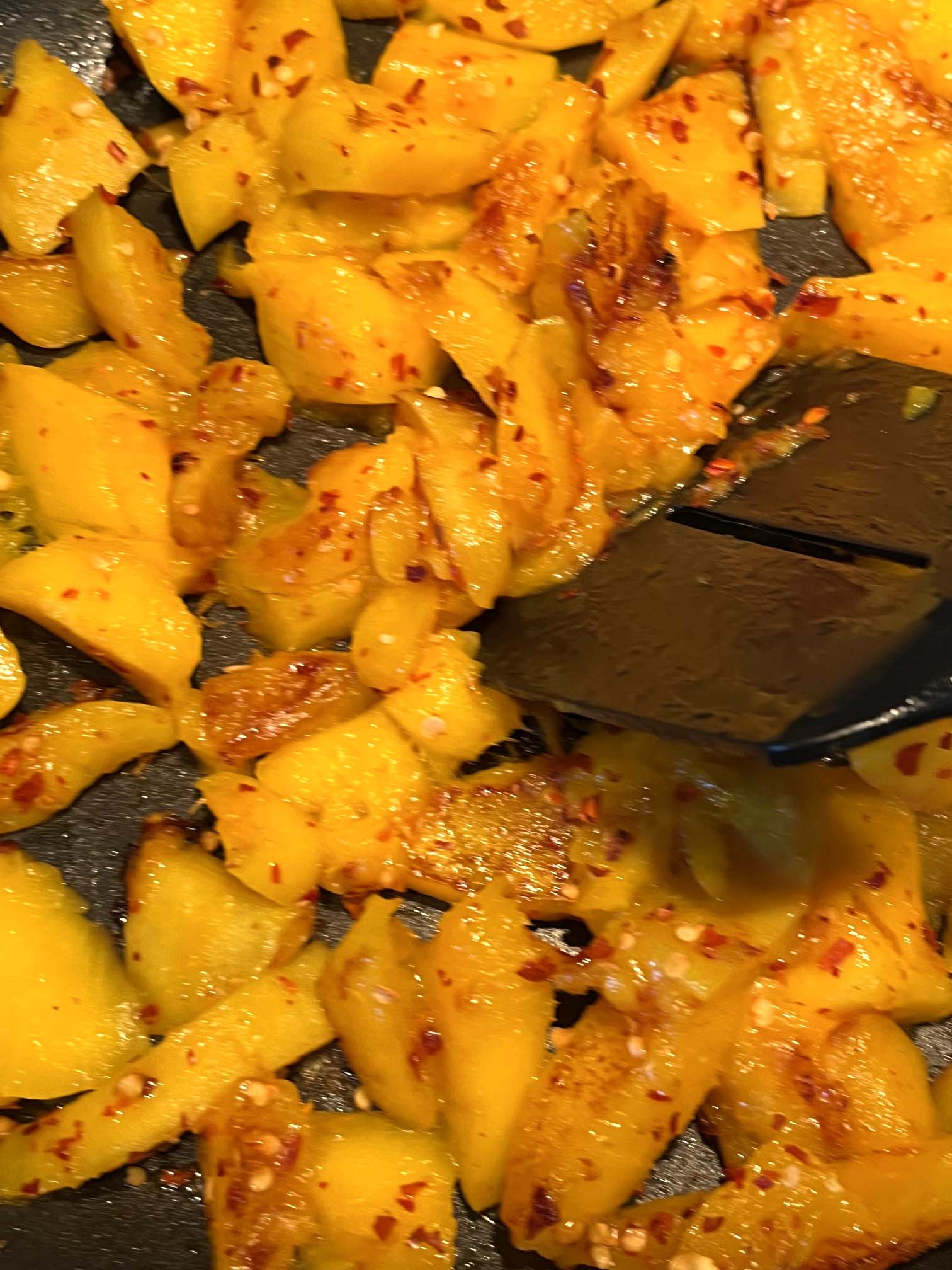 Spicy Fried Mango Recipe – Melanie Cooks