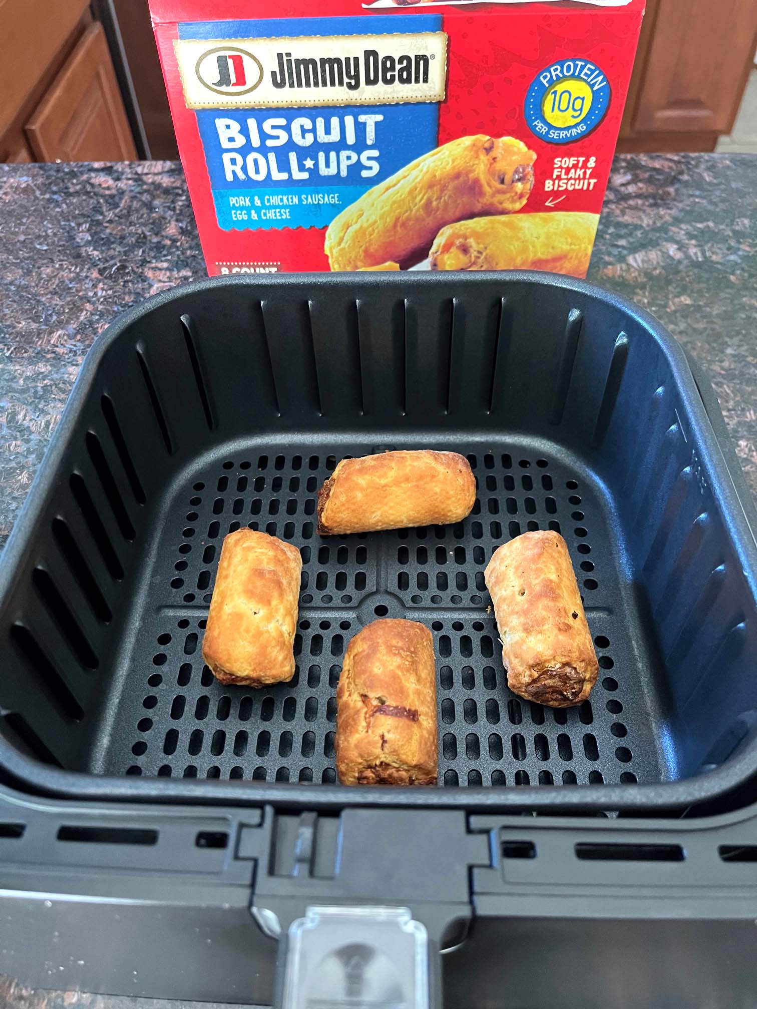 Air Fryer Jimmy Dean Biscuit Roll-Ups – Melanie Cooks