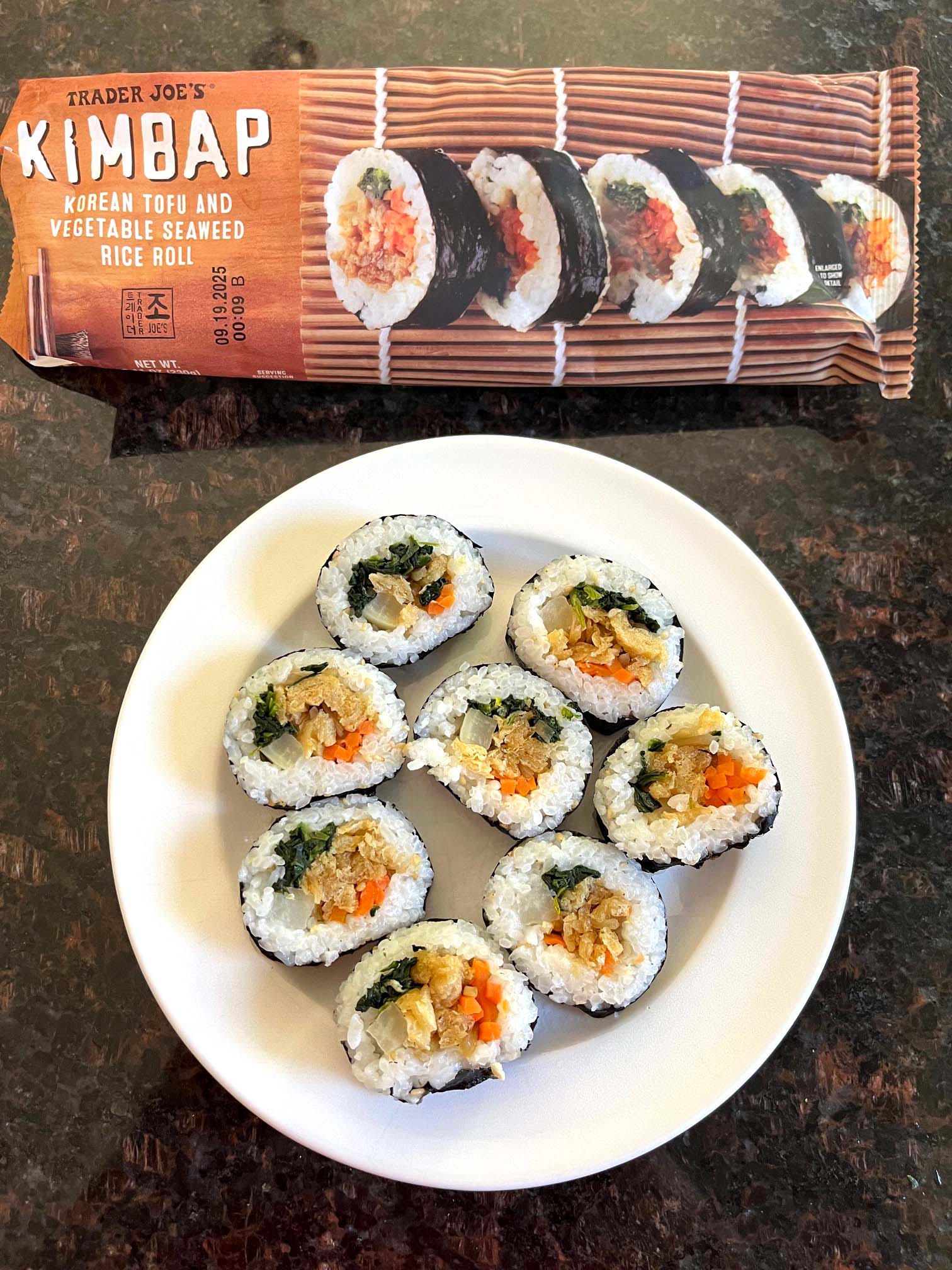 Trader Joe S Frozen Kimbap Sushi Rolls Melanie Cooks