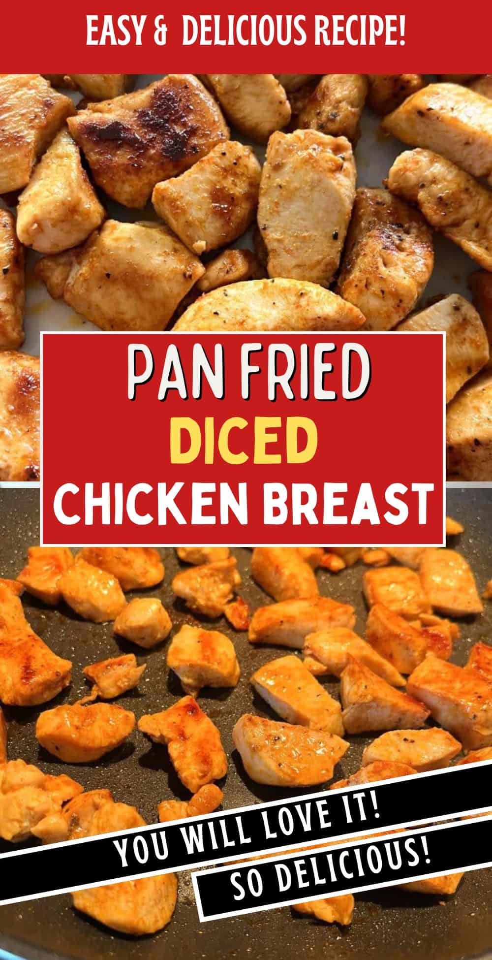 Pan Fried Diced Chicken Breast Recipe – Quick And Healthy! – Melanie Cooks