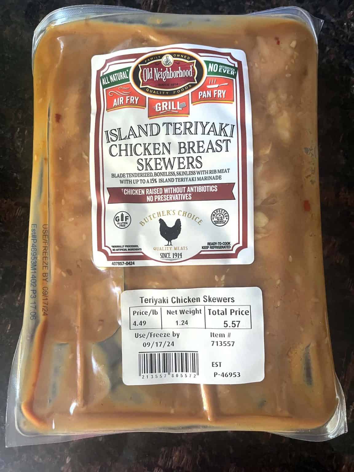 Packaged Teriyaki Chicken Breast Skewers In The Air Fryer – Melanie Cooks