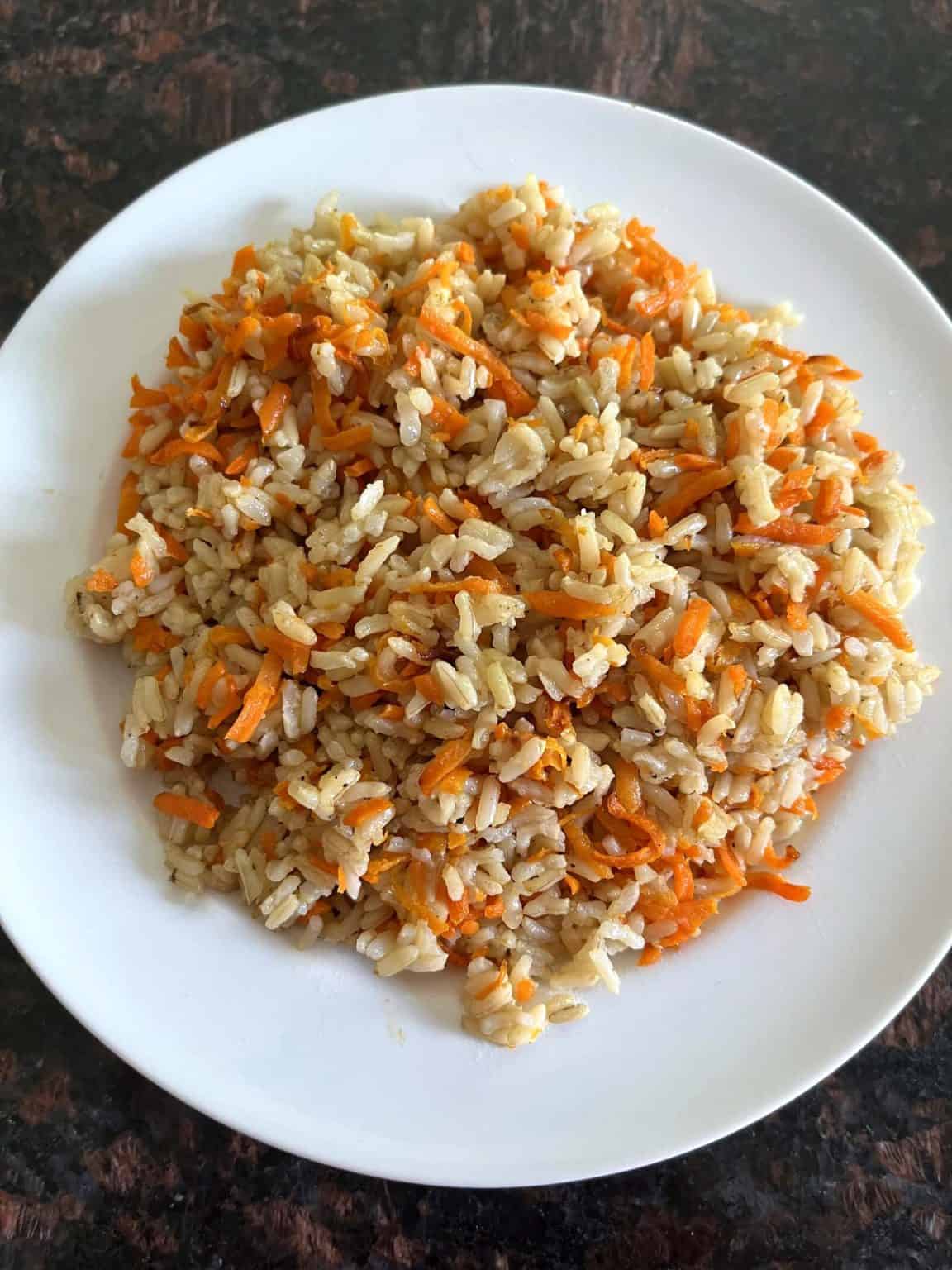 Carrot Rice Recipe – Easy, Quick And Healthy Side Dish – Melanie Cooks