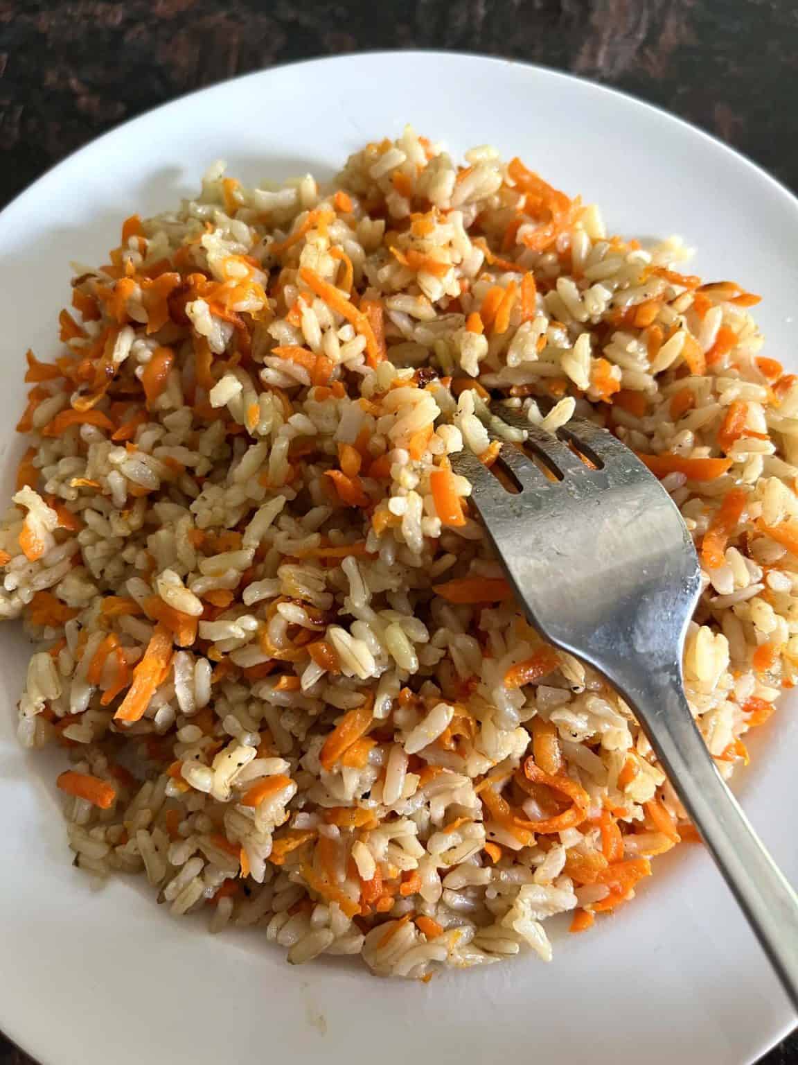 Carrot Rice Recipe – Easy, Quick And Healthy Side Dish – Melanie Cooks