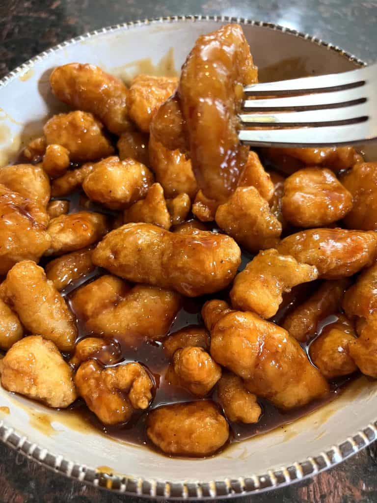 Frozen General Tso’s Chicken in the Air Fryer – Melanie Cooks