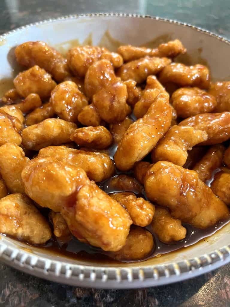 Frozen General Tso’s Chicken in the Air Fryer – Melanie Cooks